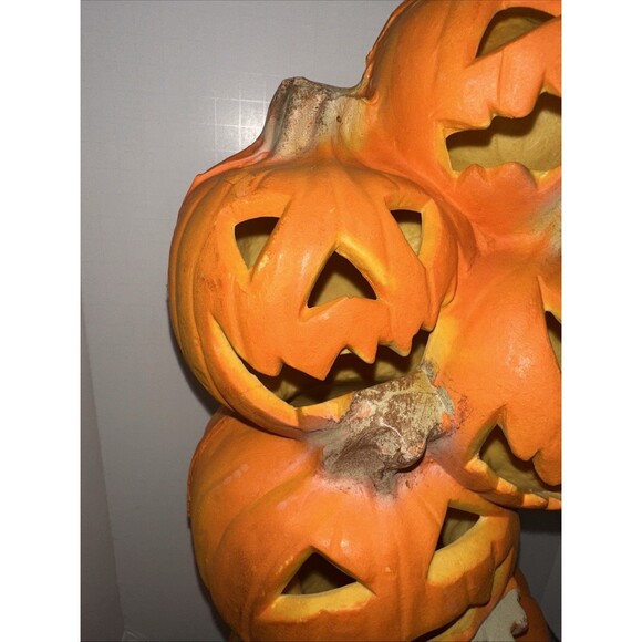 Trendmasters | Holiday | Vintage Trendmasters 8 Lighted Pumpkin Totem ...